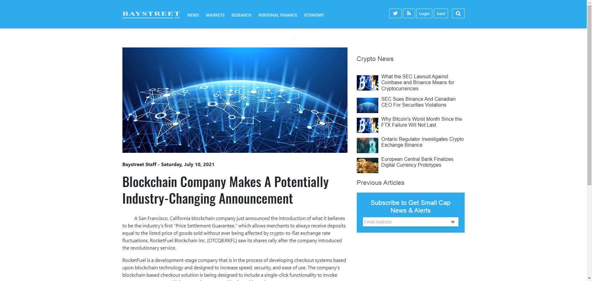 Blockchain Company Makes A Potentially Industry-Changing Announcement - RocketFuel