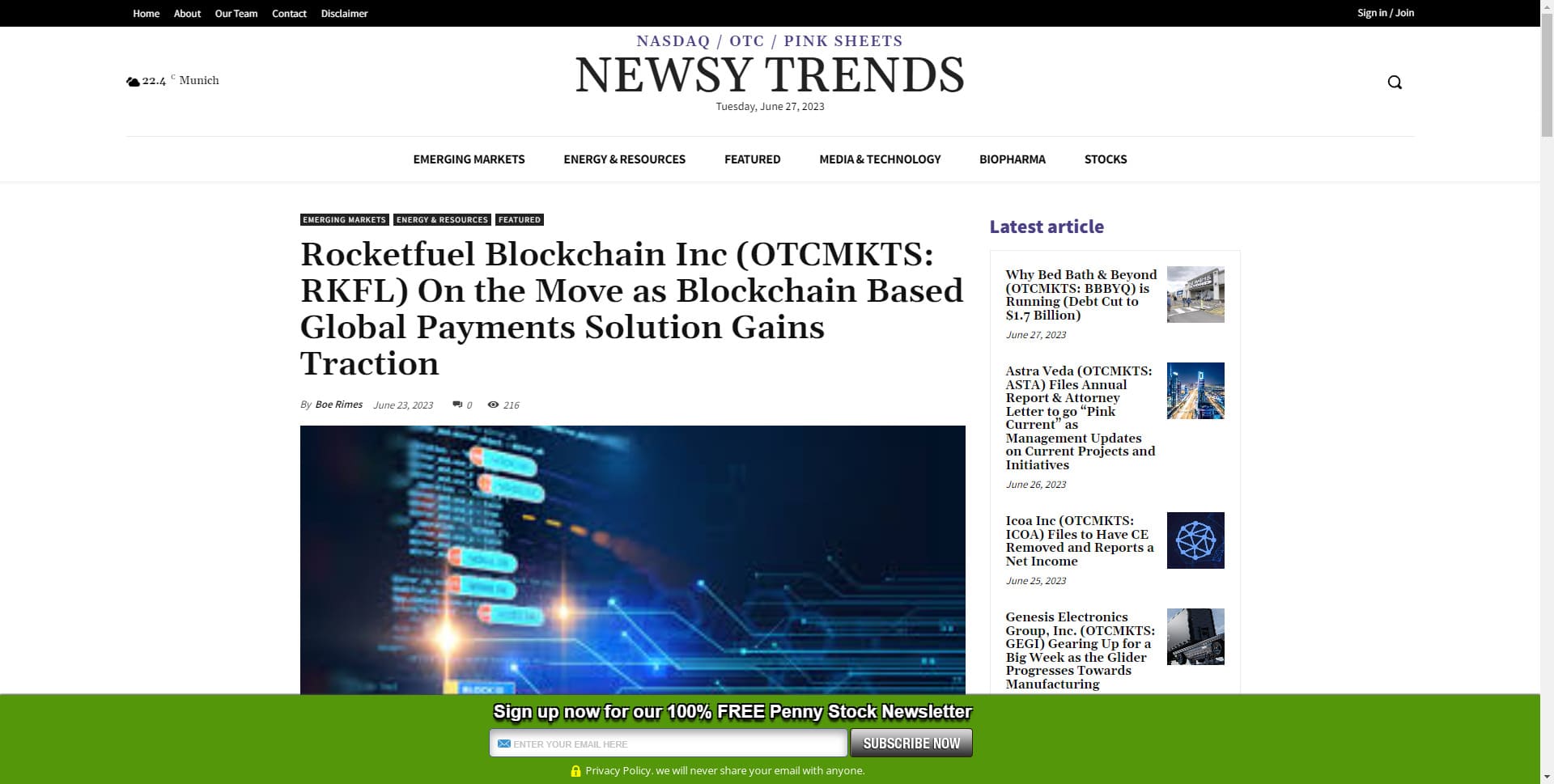 Press Coverage - RocketFuel