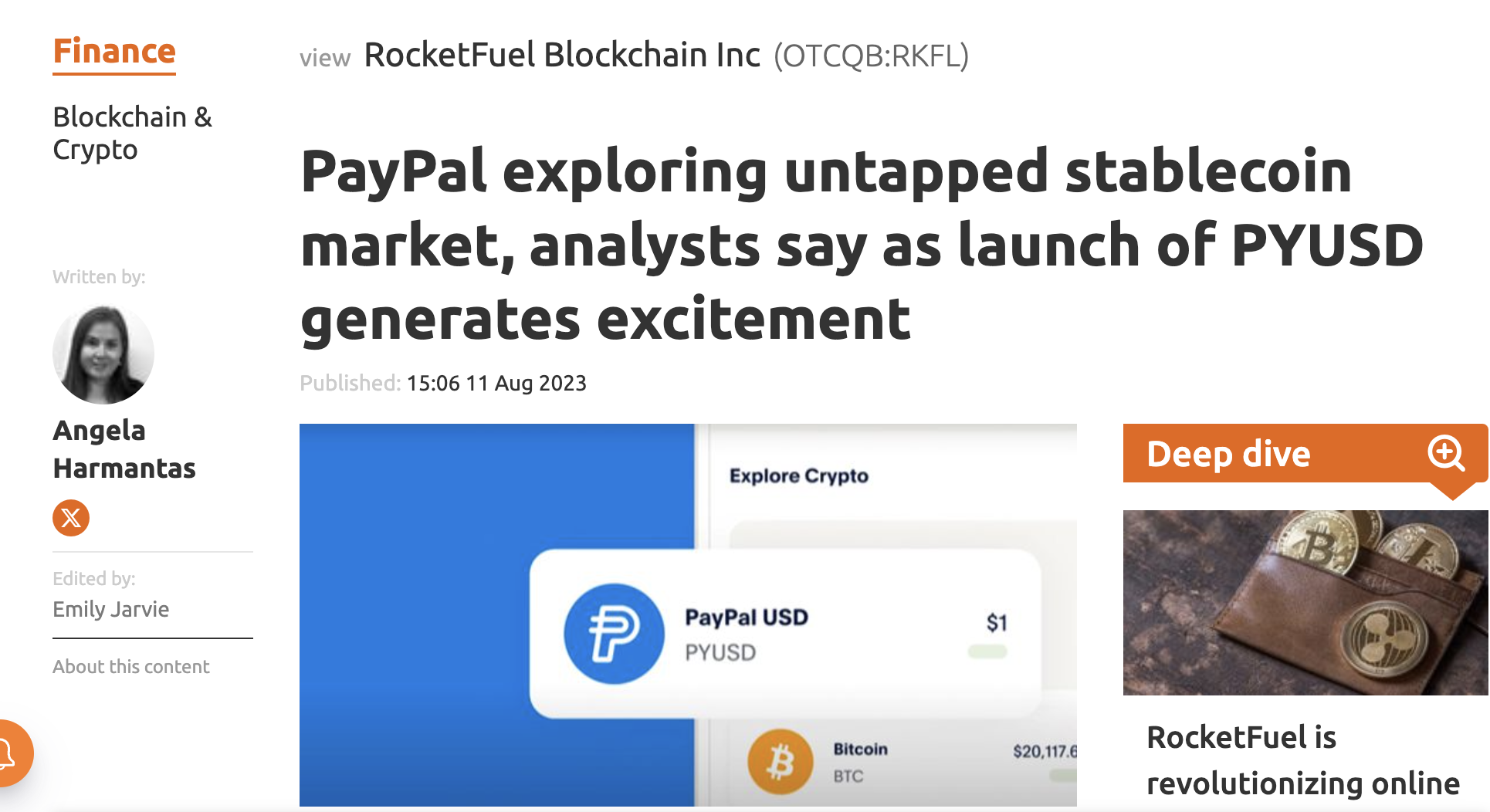 Press Coverage - RocketFuel